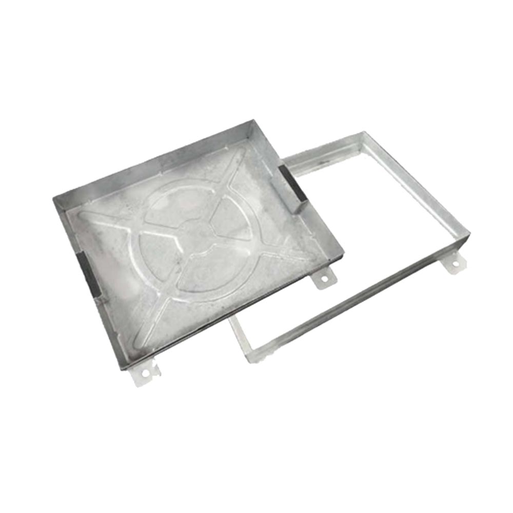 Steel Recessed Access Cover, 600mm x 450mm clear opening, 80mm tray de