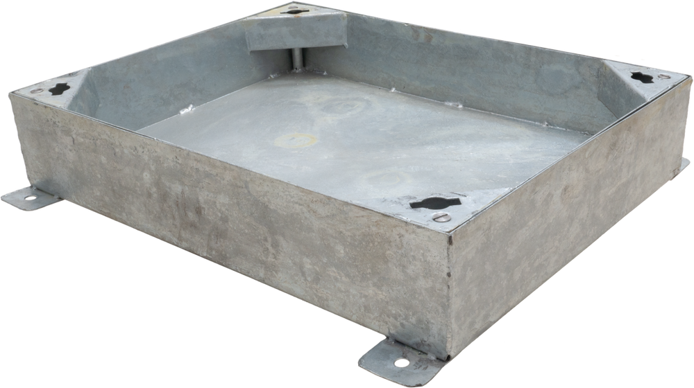 Steel Block Paviour Access Cover, double seal, 600mm x 450mm clear ope