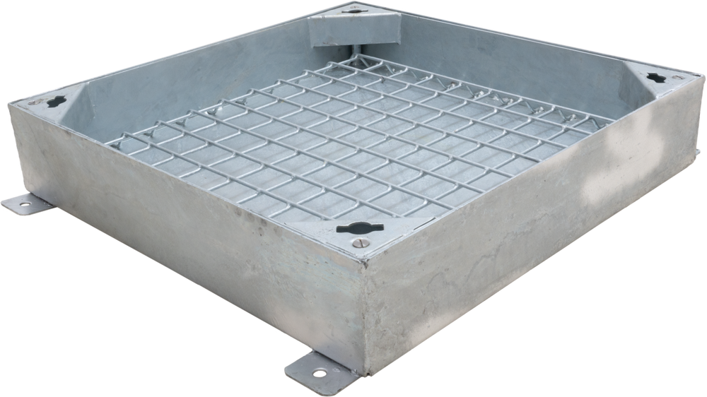 Steel Recessed Access Cover, double seal, 600mm x 600mm clear opening,