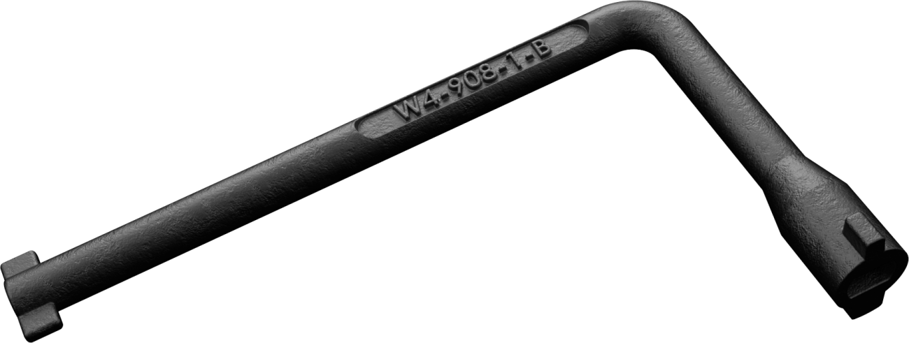 Lifting key for turnbuckle lock on Wrekin Products Vault range of cove