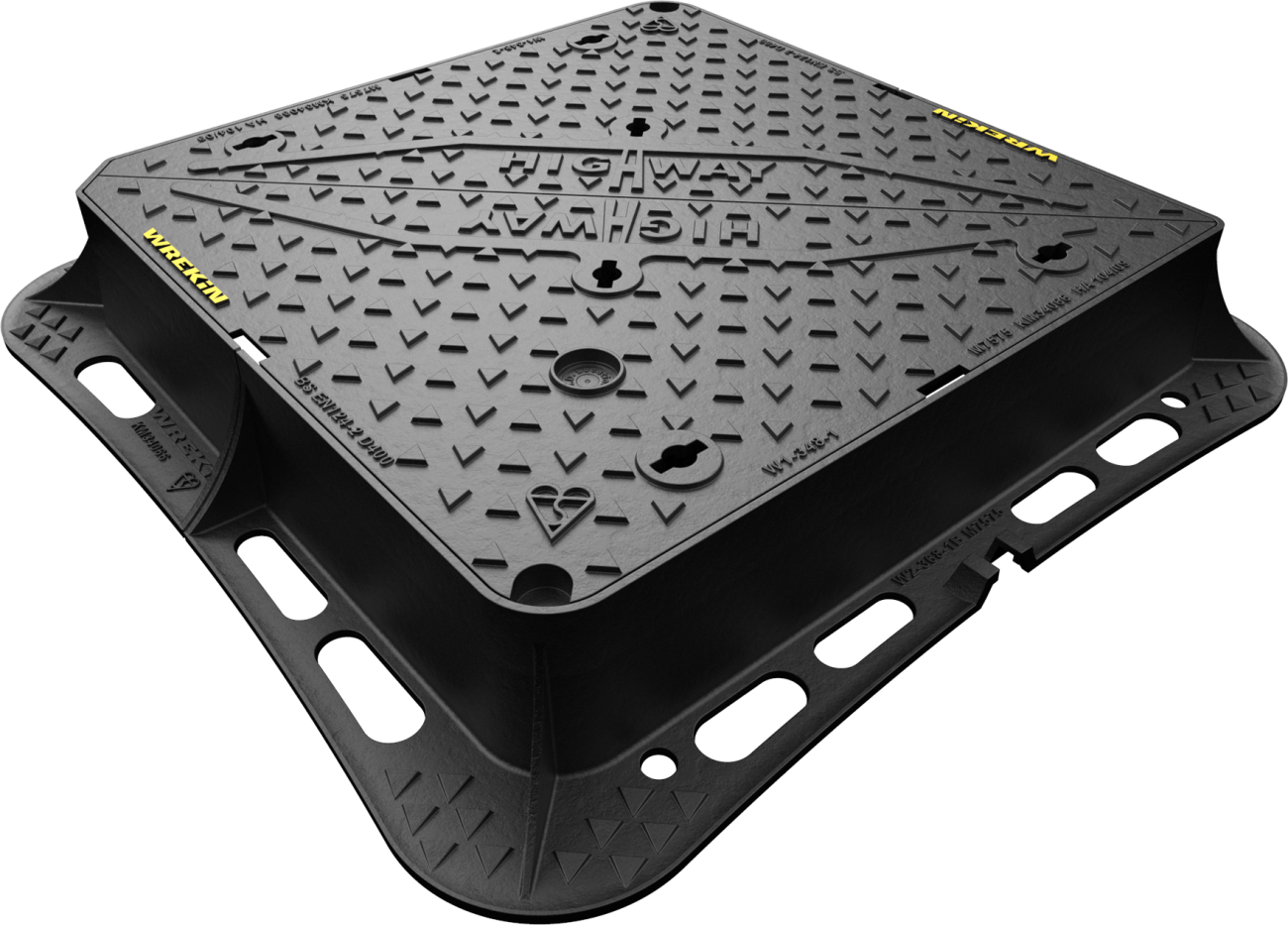 Highway D400 manhole cover 750mm x 750mm clear opening with 150mm fram
