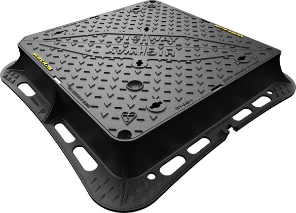 Highway D400 manhole cover 750mm x 750mm clear opening with 150mm fram