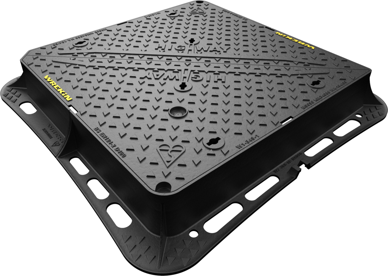 Highway D400 manhole cover 900mm x 900mm clear opening with 150mm fram
