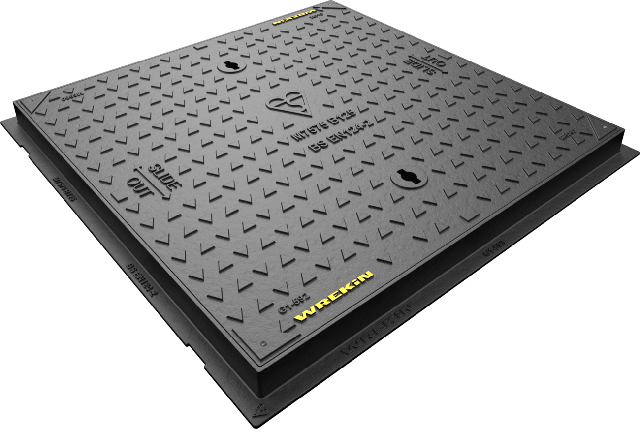 Safeseal B125 manhole cover 750mm x 750mm clear opening with 50mm fram