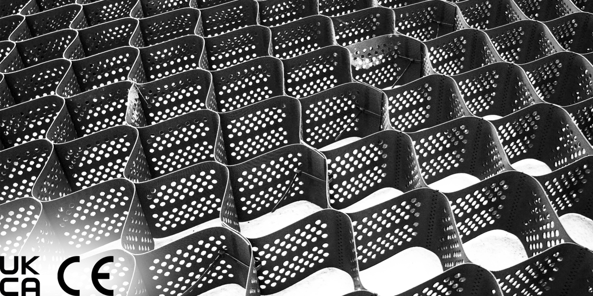 ProtectaWeb 100mm deep HDPE geocellular confinement system (Tree Root